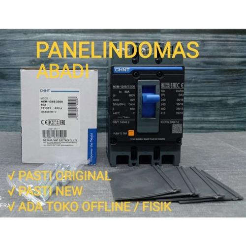 Jual MCCB NXM-125S / NXM125S 3P 80A 25kA Chint - Jakarta Pusat - panelindomas abadi | Tokopedia