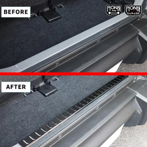 Promo Tailgate Sill Strip Black Suzuki Jimny JB74 Sill Plate Bagasi ...