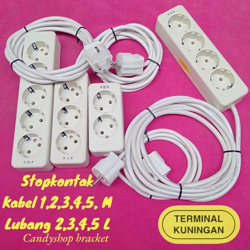 Promo stopkontak kabel 1 2 3 4 5 meter/terminal colokan listrik ...