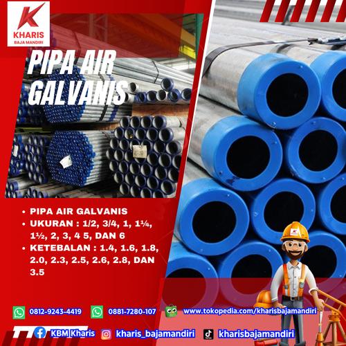 Jual PIPA GALVANIS 2 Inch /BESI PIPA AIR GALVANIS PANJANG 6 M - 2 1/2 ...