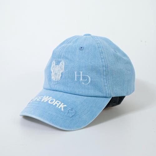 Promo Lifework Logo Lettering Denim Baseball Cap Light Blue Cicil 0% 3x ...