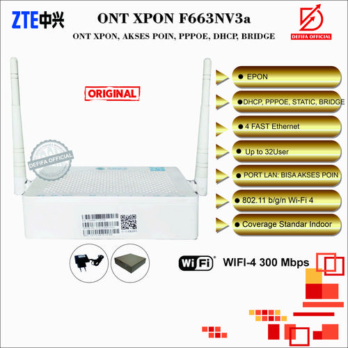 Jual ZTE ZXHN Modem FTTH ONT ONU F663NV3a XPON WIFI Wireless - Unit ...