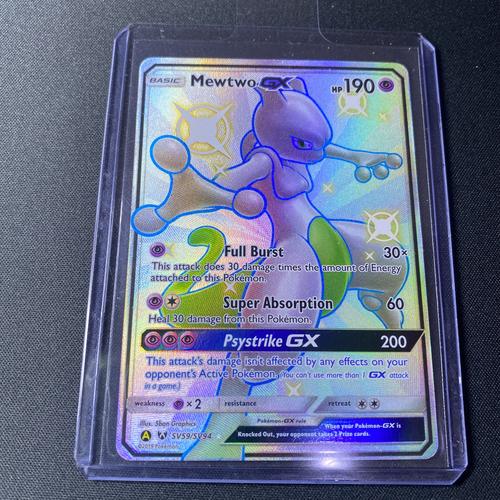 Jual Kartu Pokemon TCG EN English SM Hidden Fates Shiny Mewtwo GX FA ...