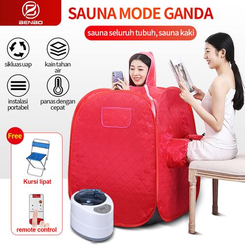 Promo Dobel Sauna Portable Sauna Steam Alat Pelangsing Tubuh Alat Sauna Room - Merah Muda - Kab ...