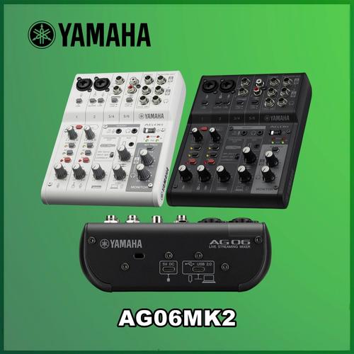 Promo Yamaha AG06 MK2 MK II AG06MK2 AG06MKII 6-Channel Live Streaming Loopback Mixer/USB ...
