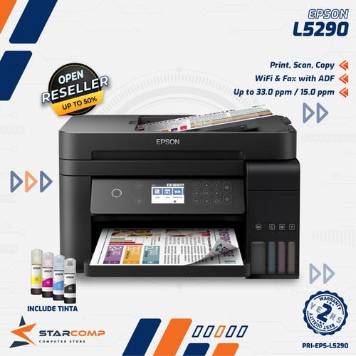 Promo Printer Epson L5290 All-in One Print Scan Copy WiFi ADF EcoTank ...