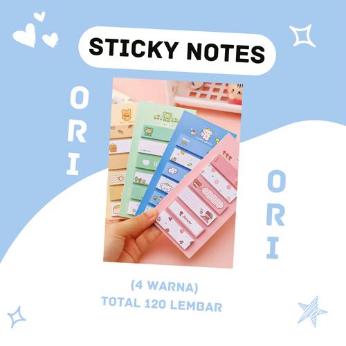Jual Sticky Notes Kekinian 6IN1 Pembatas Buku Penanda Catatan isi 120 ...