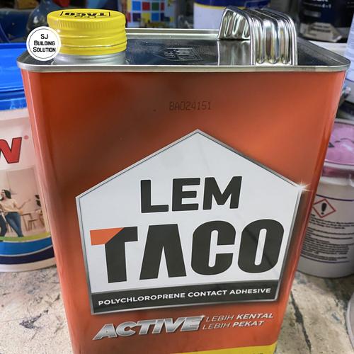 Jual Lem TACO Serba Guna 2,5 Kg Active Lem Kuning HPL Karpet Kayu Vinyl ...