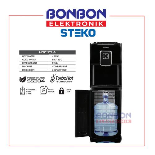 Promo Steko Dispenser Galon Bawah HDC 77A / HDC77A / HDC-77A Bottom Loading Compressor Cicil 0% ...