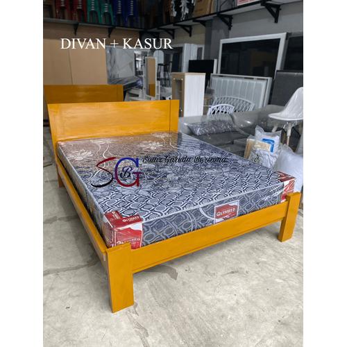 Jual DIVAN KAYU / DIVAN + KASUR SPRING BED MODEL CLASSIC / DIVAN KAYU ...