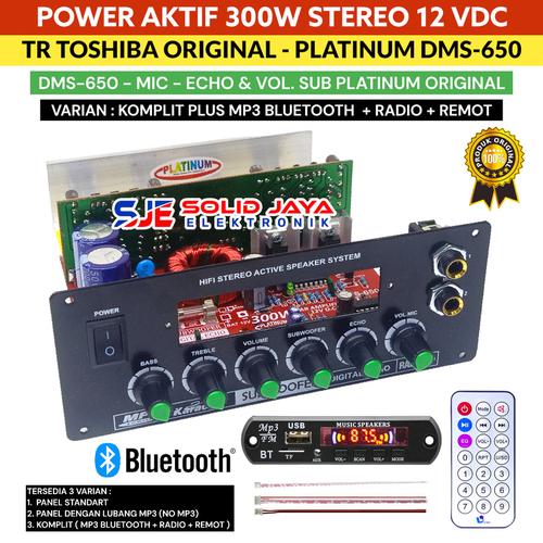Jual POWER SPEAKER AKTIF 12V AKI CAR AMPLIFIER MIC SUB DMS600 PLATINUM ...