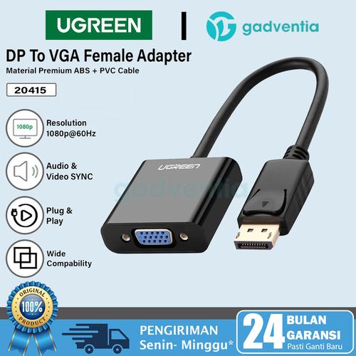 Jual UGREEN Display Port to VGA Converter DP to VGA Adapter 1920p 60hz - Jakarta Barat ...