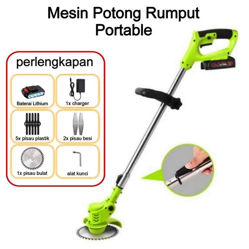 Jual Mesin Potong Rumput Baterai | Lawn Mower Cordless | Pemotong ...
