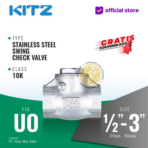Promo Klep Tabok / Check Valve Stainless SUS304 KITZ Fig. UO , Drat ...