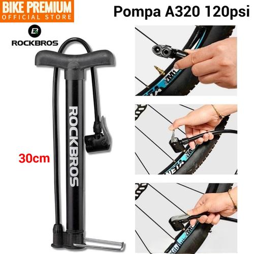 Promo ROCKBROS Pompa sepeda motor 120 psi A320 Pump Angin ban bola Air ...