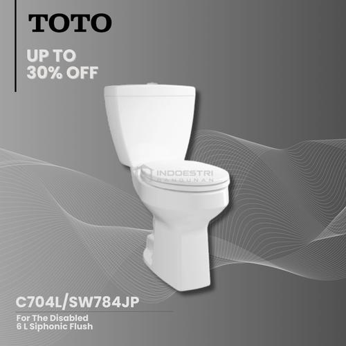 Promo Closet Duduk TOTO C704L / SW784JP + TC365 for The Disabled (305mm ...