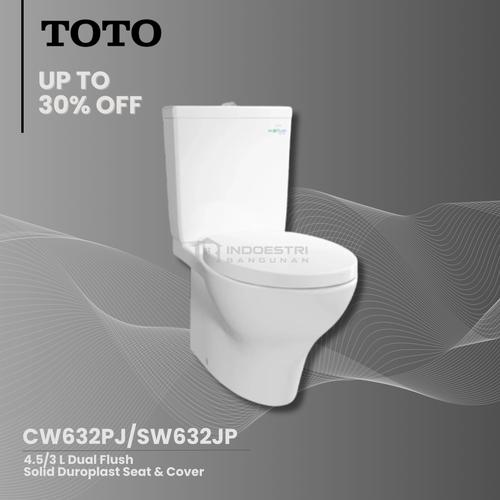 Jual Closet Duduk TOTO CW632PJ / SW632JP + TC880SJ Soft Closing (220mm ...