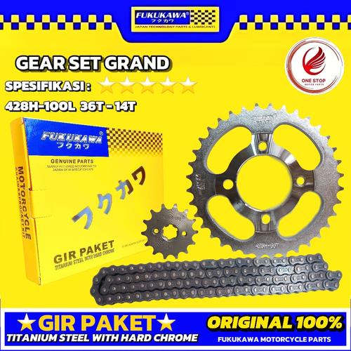 Jual Gearset Fukukawa Grand Gir Gear Paket Gir plus Rantai set Grand ...