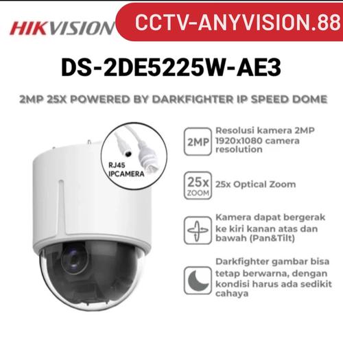 Jual HIKVISION IP PTZ DS-2DE5225W-AE3 2MP 25X POWERED DARK FIGHTER ...