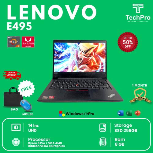 Jual LENOVO THINKPAD E495 Ryzen 5 3700u Radeon Rx VEGA 2GB Ram 8GB Ssd 256GB - Jakarta Pusat ...