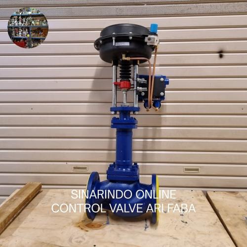 Promo CONTROL VALVE 2" INCH DN50 PN16 ARI FABA DP 33 FIG471 POSITIONER ...