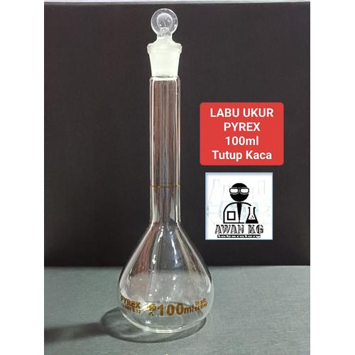 Jual labu ukur volumetric flask 100ml pyrex - Kab. Bandung - awan kg ...
