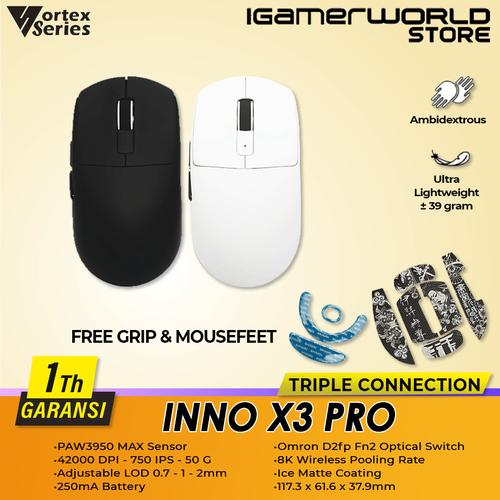 Jual VortexSeries INNO X3 PRO Ultra Light 8K Wireless Three Mode Gaming ...