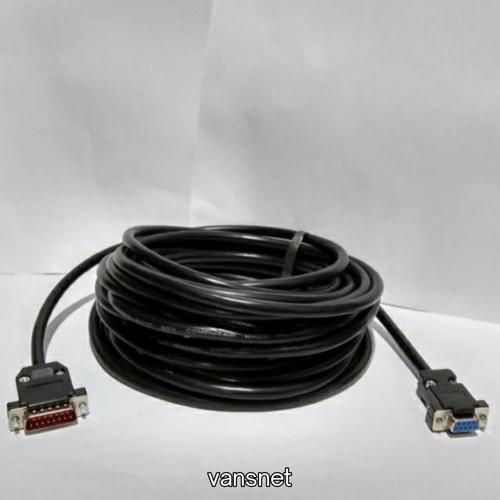 Jual KABEL RS232 DB9 FEMALE TO DB15 MALE DUAL ROW 2METER / KABEL DB15 ...