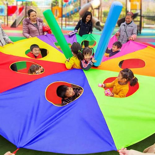 Jual montessori games rainbow parachute parasut pelangi sensory motoric ...