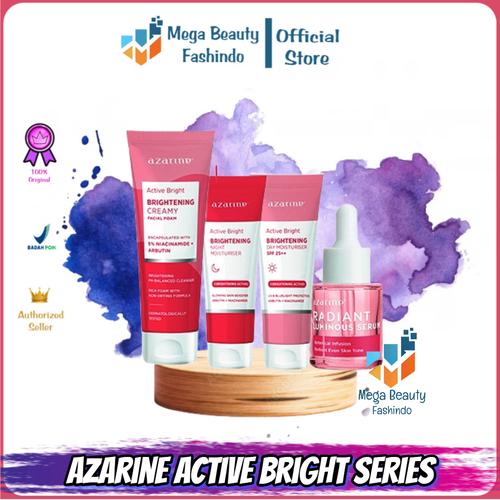 Jual Azarine Active Bright Series | Day Night Cream | Facial Foam ...
