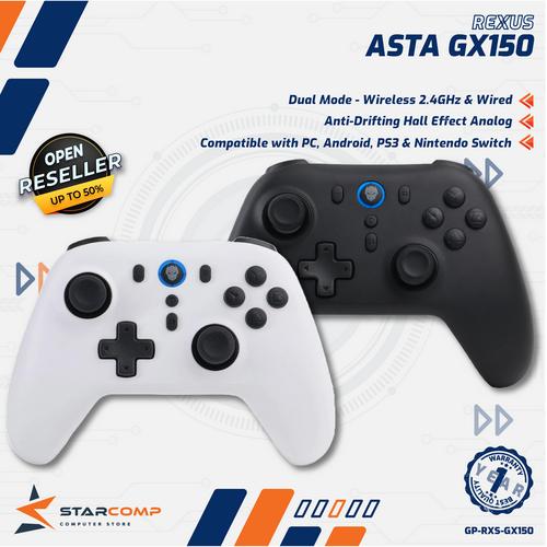 Jual Rexus GX150 ASTA Gamepad Wireless 2.4GHz Dual Connection Hall ...