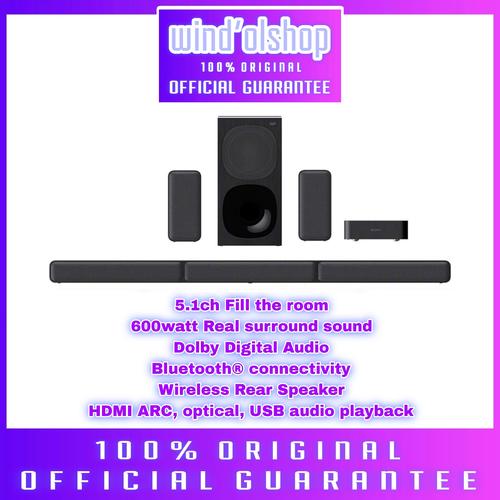 Promo Sony Soundbar HT-S40R Sound bar 5.1Ch 600Watt With Rear Speaker ...