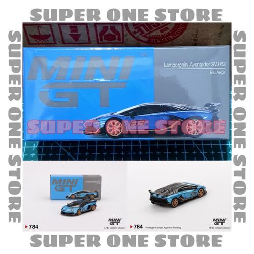 Jual MINI GT 784 Lamborghini Aventador SVJ 63 Blu Aegir MGT MGT00784 ...