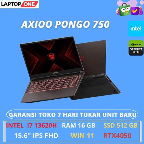 Promo AXIOO PONGO 750 I7 13620H RTX4050 6GB/ 16GB 512GB WINDOWS 11 15 ...