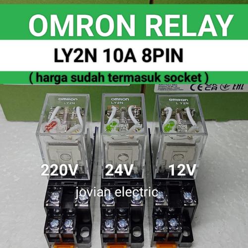 Jual relay Omron ly2n/ly2 12vdc 10a plus soket - Jakarta Barat - jovian ...