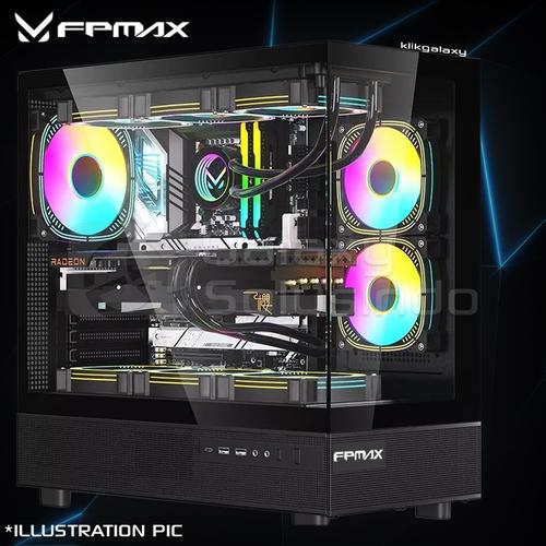 Promo FPMAX CRYSTAL Z8 Black Tempered Glass ATX Gaming Case Cicil 0% 3x ...
