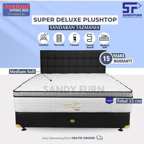 Jual JAVALAND SPRING BED SUPER DELUXE PLUSHTOP PUTIH BOLA (Spring Bed ...