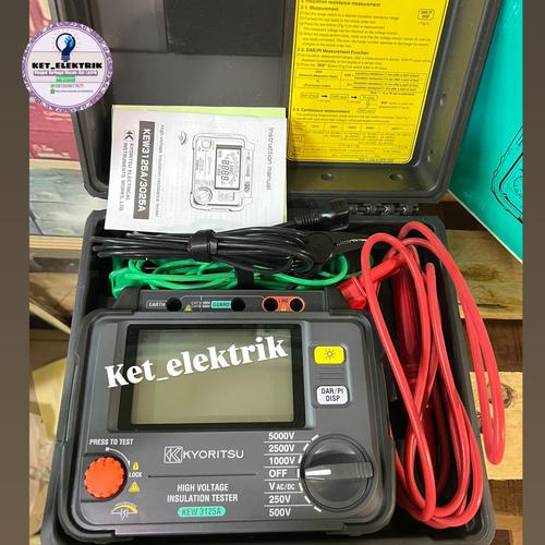 Jual KYORITSU 3125A HIGH VOLTAGE INSULATION TESTER MEGGER 5KV 5000V ...