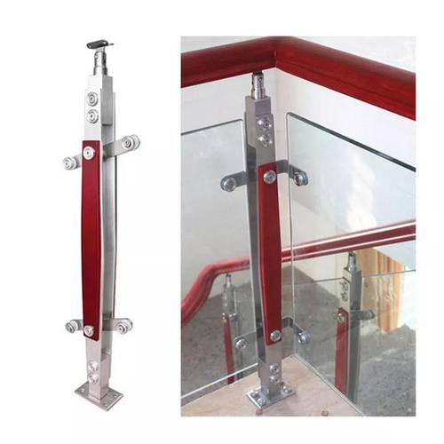 Jual Tiang Railing Tangga Stainless SUS 201 Kombinasi Kayu Ukuran 85cm ...