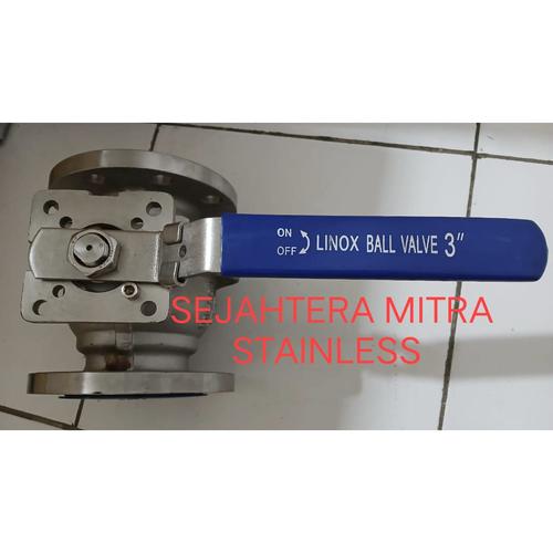 Jual BALL VALVE SUS 304 JIS 10K PTFE HIGH MOUNTING PADD 3 INCHI ...