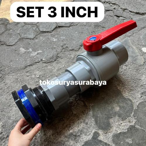 Jual [STOK READY] PENGUIN - Bulkhead 3" Inch Stop kran 3" Kopling ...