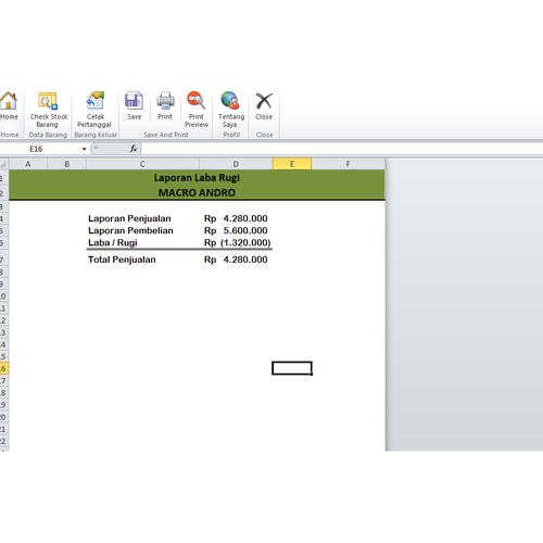 Jual Aplikasi Excel Penjualan Kasir Toko (unlock) - Kota Bekasi ...