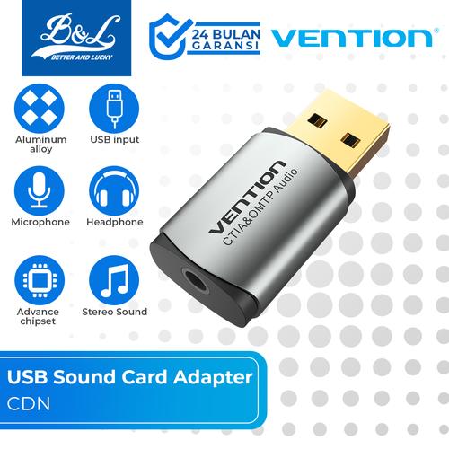 Promo VENTION CDN USB Sound Card Adapter Aux 3.5mm CTIA Gold Plated ...