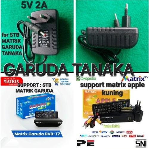 Jual ( ADAPTOR STB TANAKA GARUDA 5V 2A JACK KECIL ) COLOKAN PSU POWER ...