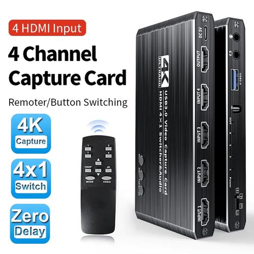 Jual 4K USB 3.0 HD Video Capture (4 x HDMI Input) with Built In Multi ...