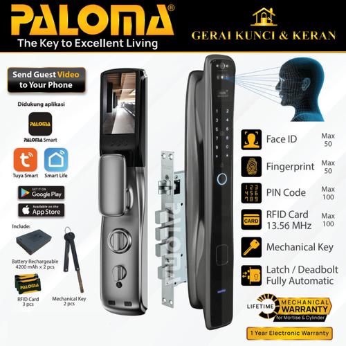 Jual PALOMA DLP 6001GM 6001DGM Smart Lock Kunci Pintu Digital Lock ...