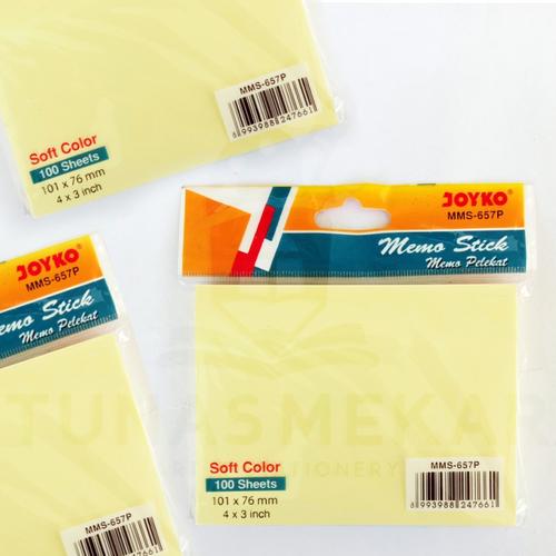 Jual Joyko MMS-657P Memo Stick / Sticky Notes Yellow 101 x 76mm (100 ...