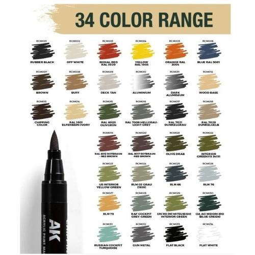 Jual AK REAL COLORS MARKERS VARIAN RCM001-RCM021 - RCM009 - Kota ...
