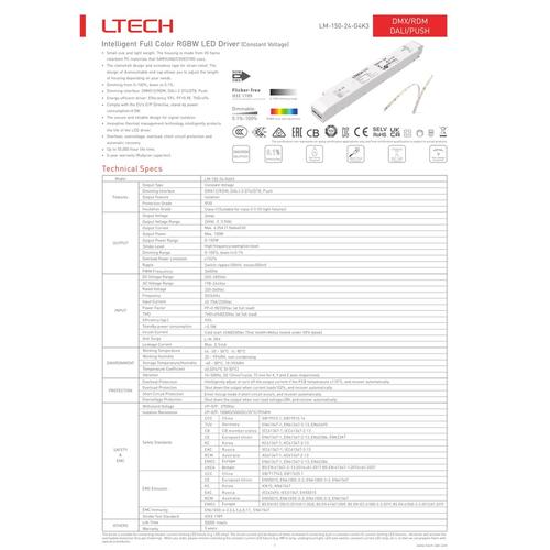 Jual DALI driver LM-150-24-G4K3 for RGBW - Jakarta Selatan - Magna ...