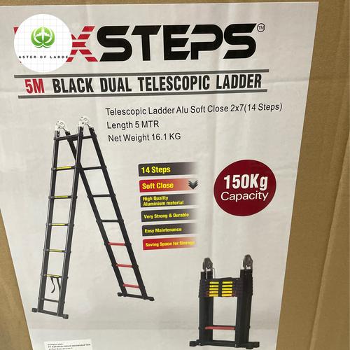 Jual Tangga Lipat Alumunium 5mtr Telescopic Ladder Folding Krisbow ...